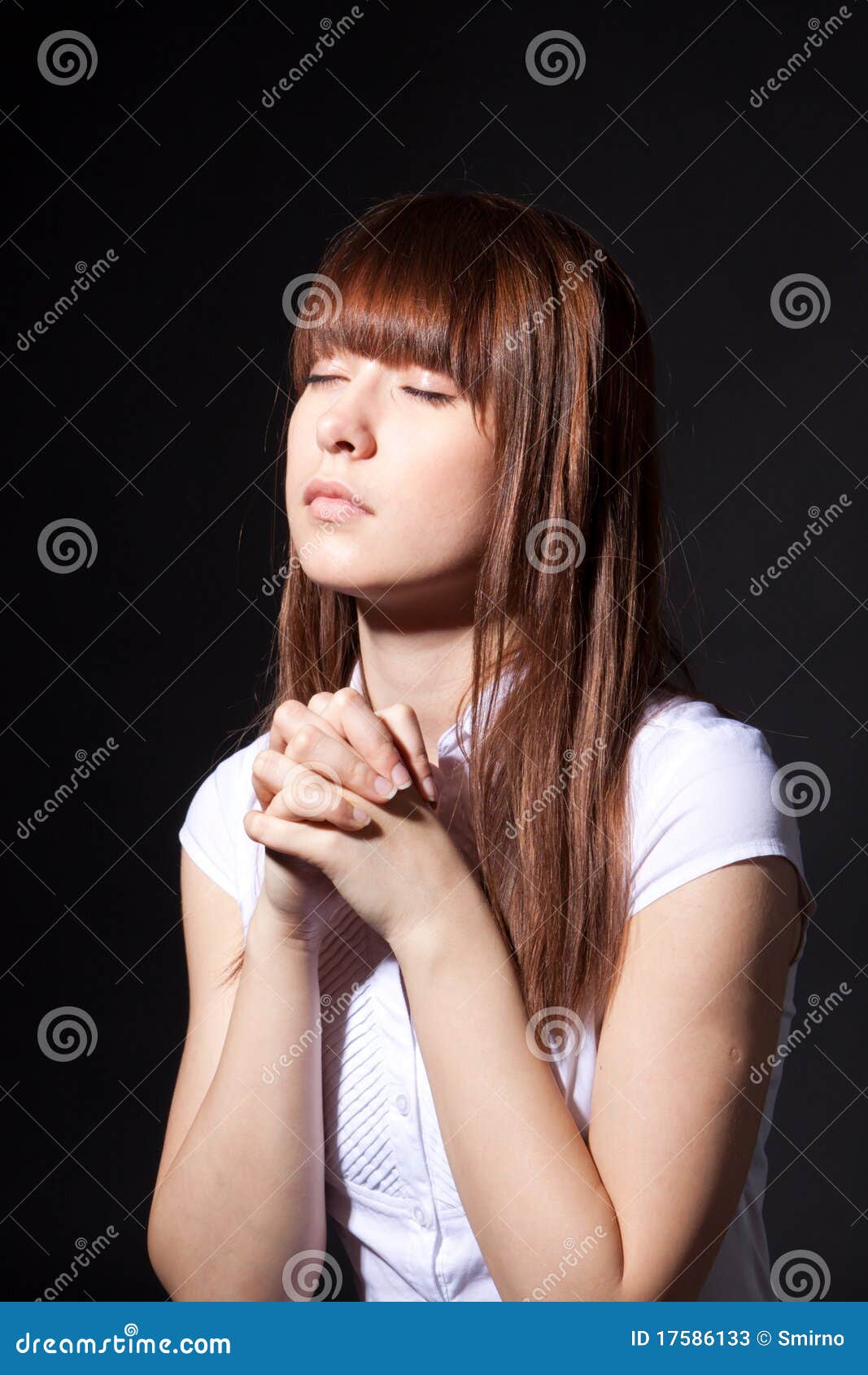 Praying Girl Royalty-Free Stock Photography | CartoonDealer.com #89162969