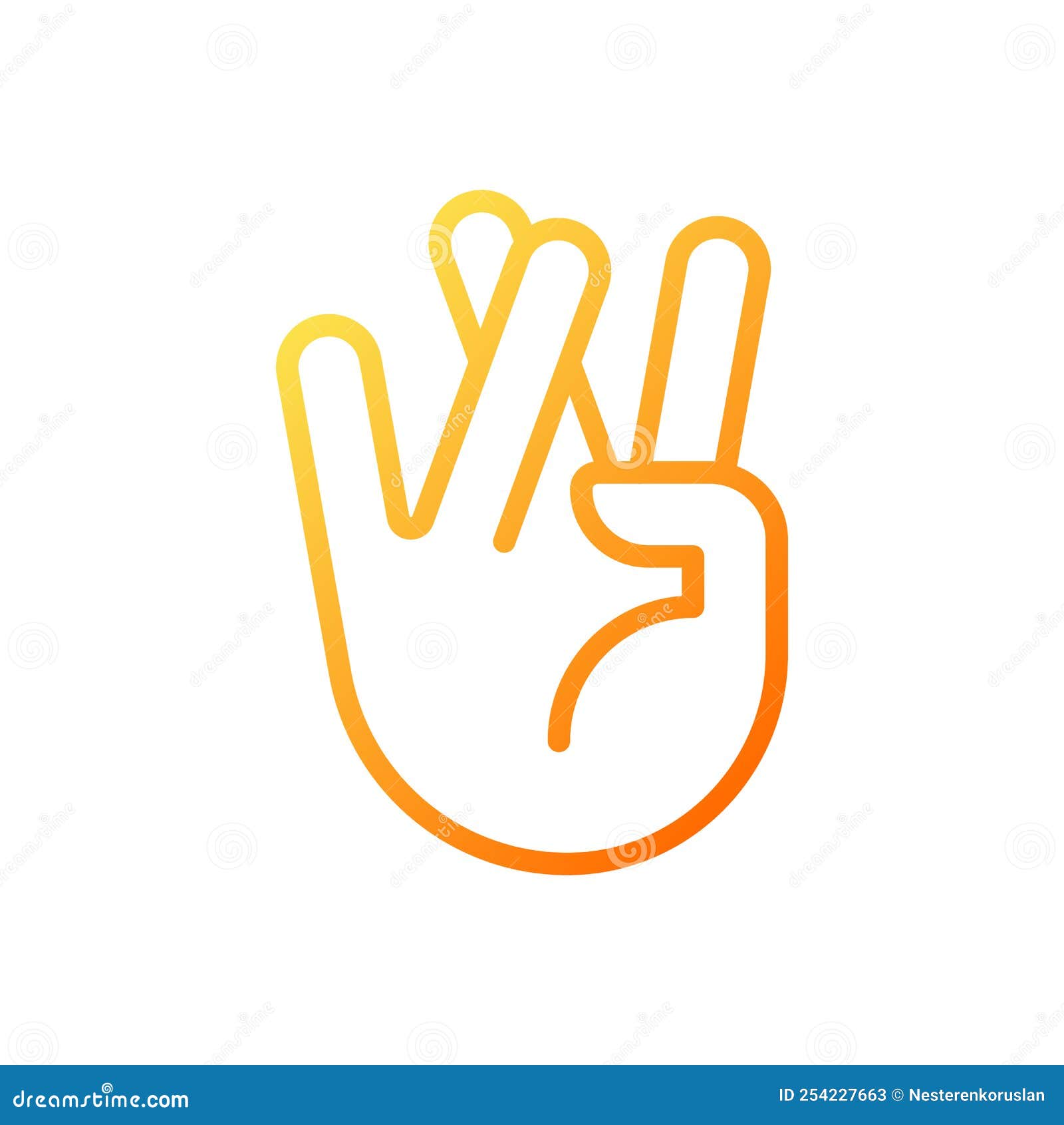 Praying for Good Luck Pixel Perfect Gradient Linear Vector Icon Stock ...