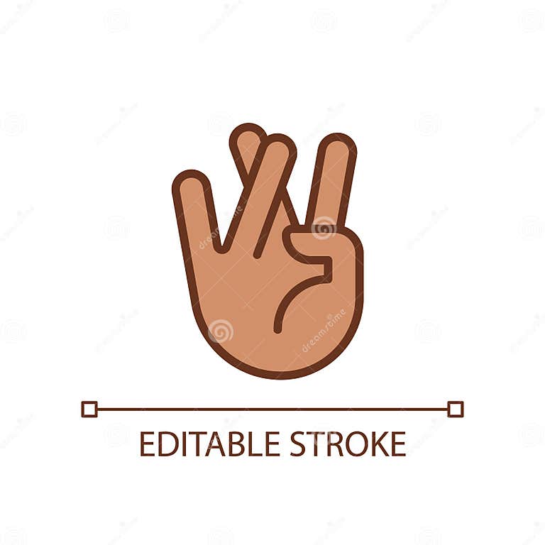Praying for Good Luck Pixel Perfect RGB Color Icon Stock Vector ... Praying for Good Luck Pixel Perfect RGB Color Icon Stock Vector ...