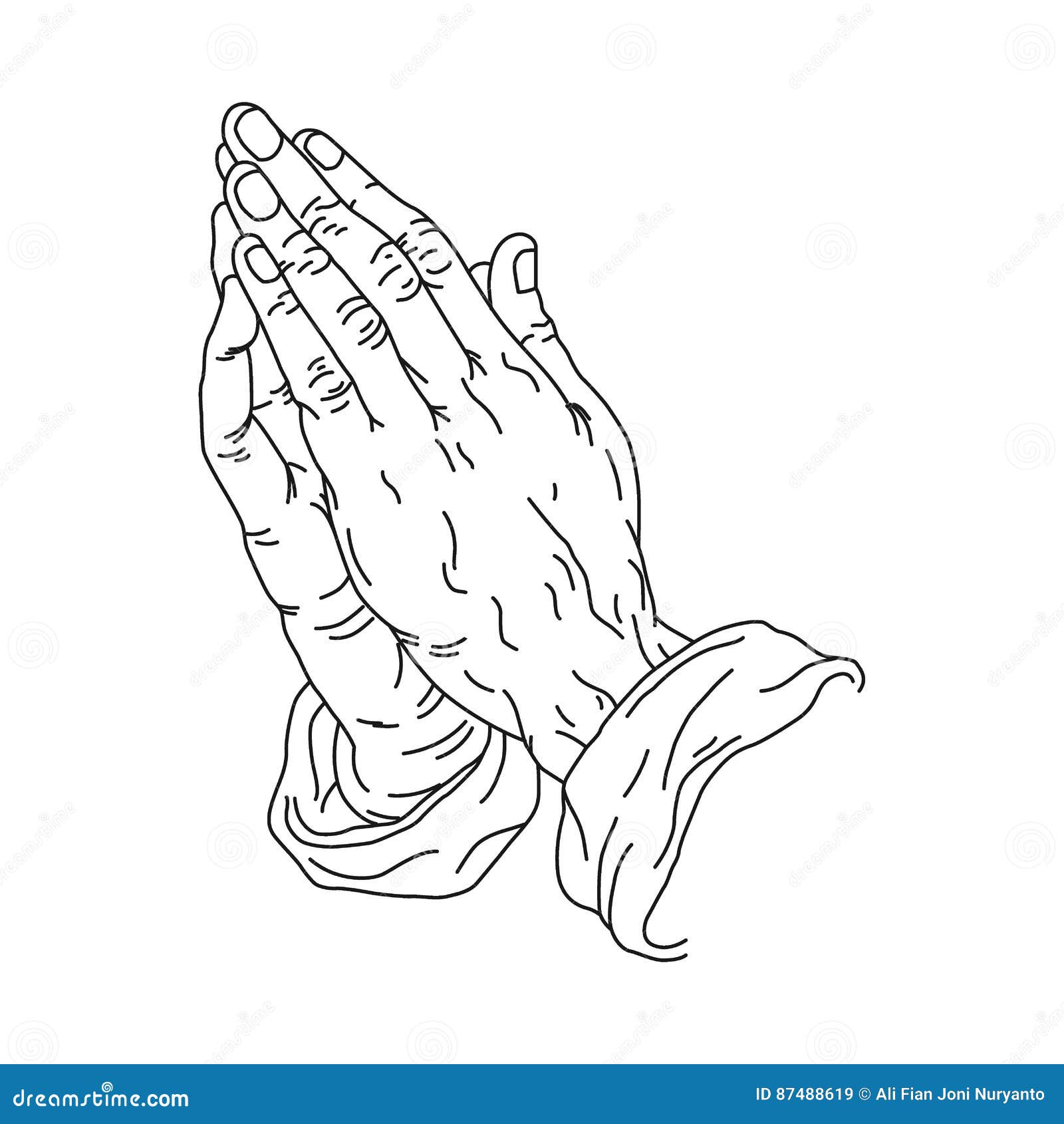 Praying Hand Stock Illustrations – 2,563 Praying Hand Stock ...
