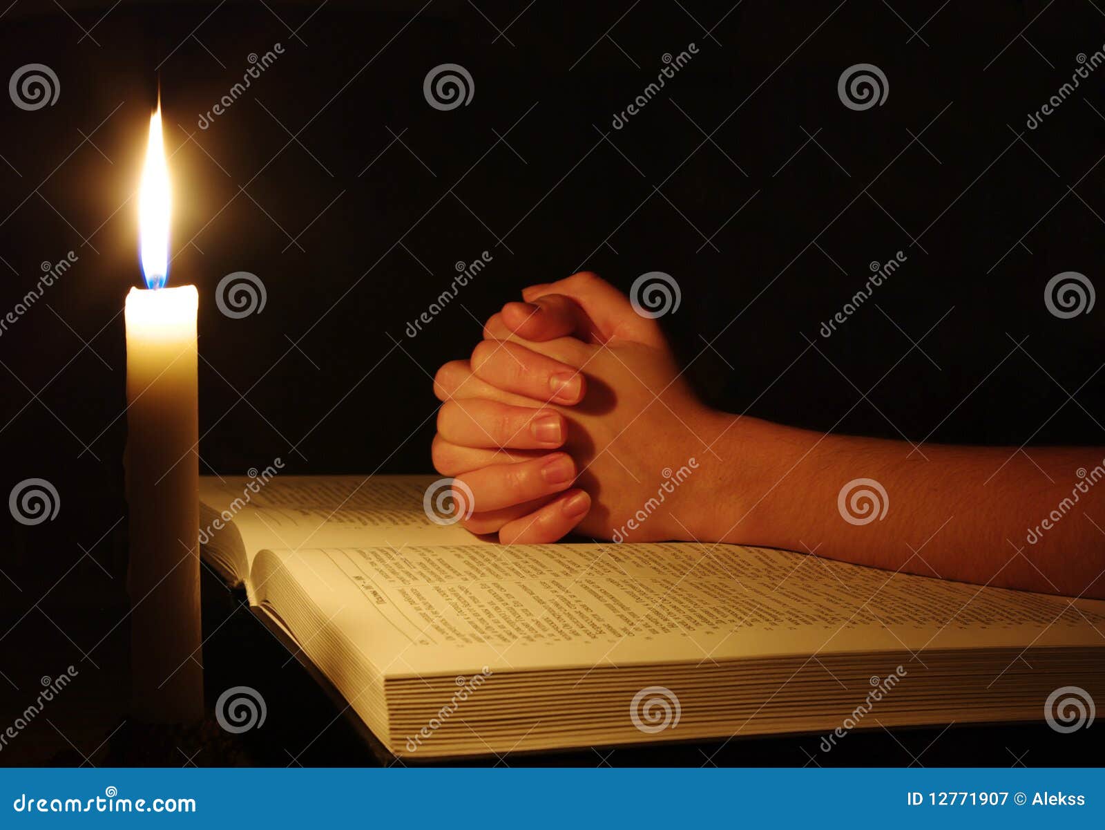 Praying hands stock image. Image of bible, text, background - 12771907
