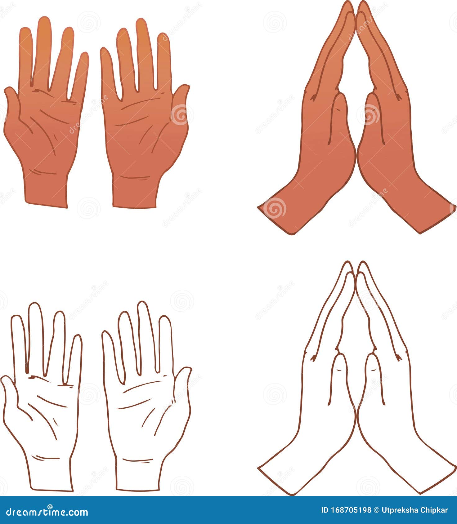 Praying Hands Illustrations Stock Vector - Illustration of design, pray ...