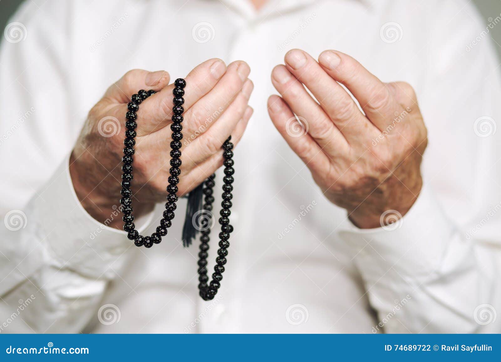Old Man With Beads