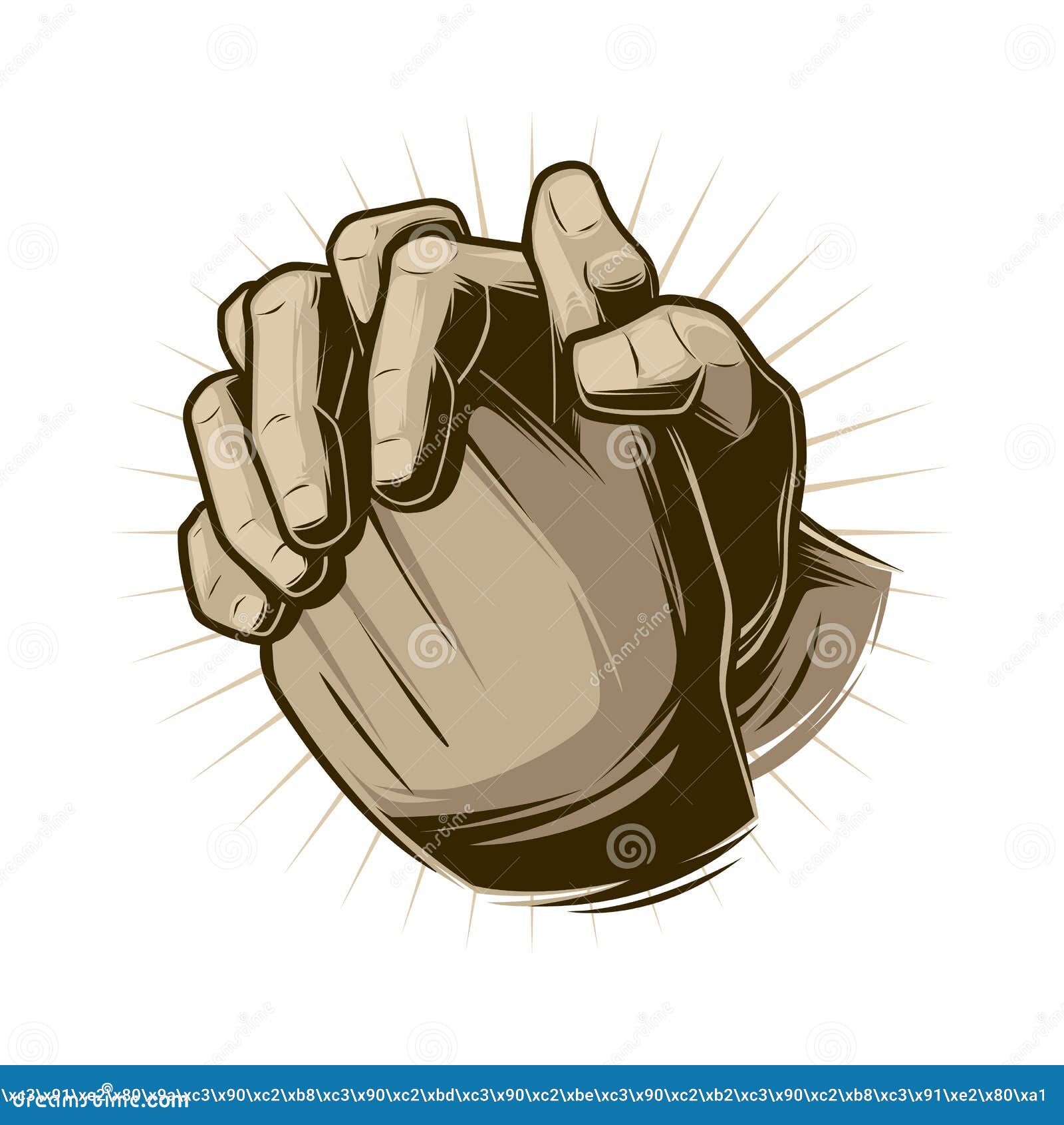 Praying Hands. Pray Logo. Religion Illustration. Stock Illustration ...