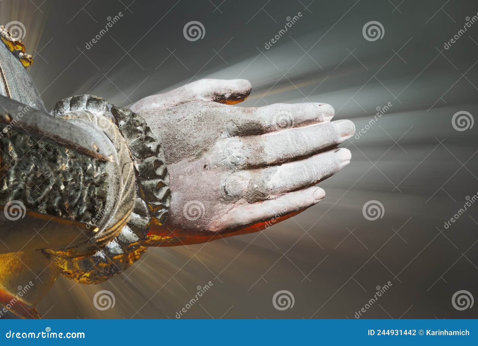 Praying Hands with Rays Background Stock Photo - Image of church, grow ...