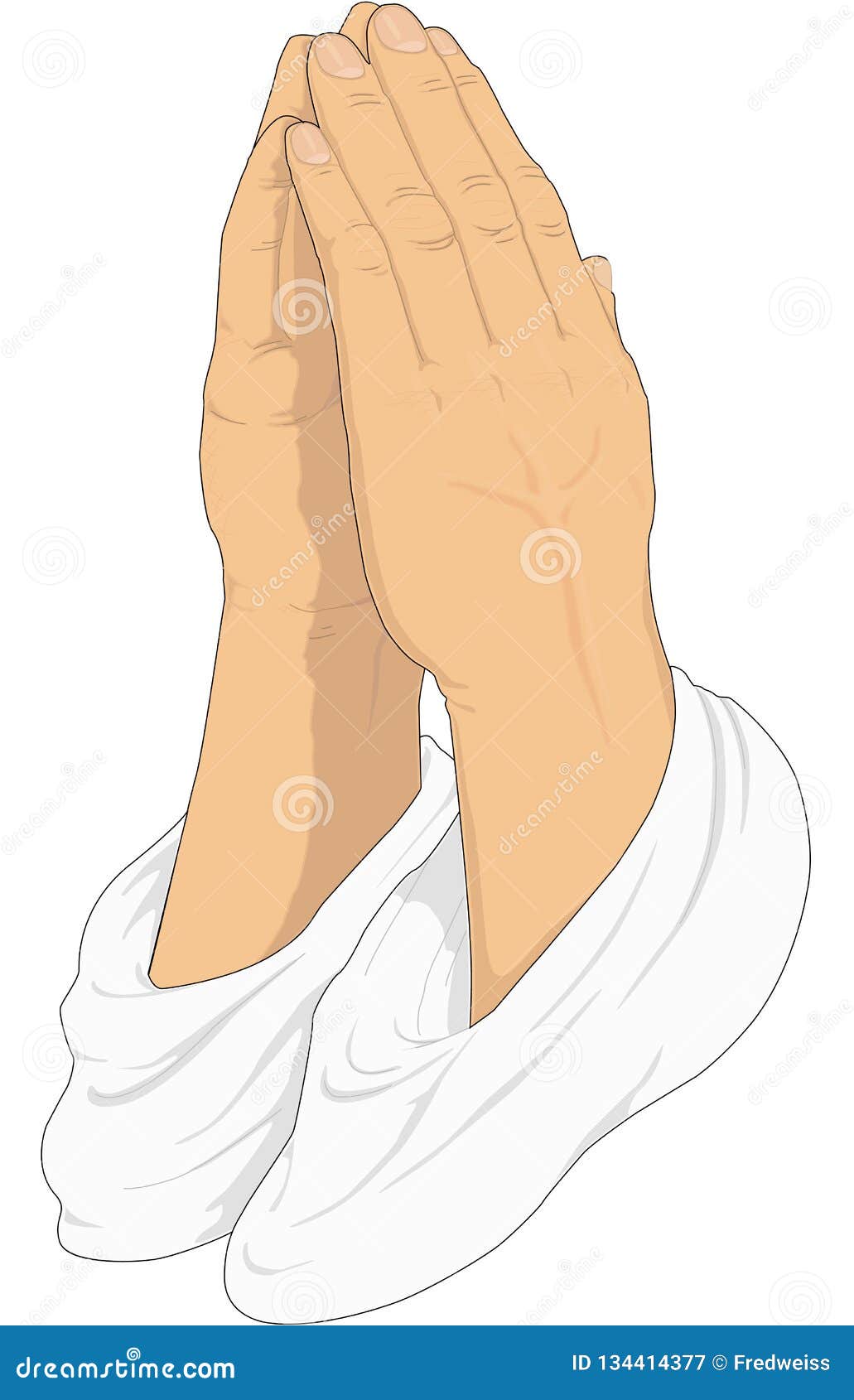 Praying Hands Vector Illustration Stock Vector - Illustration of ...