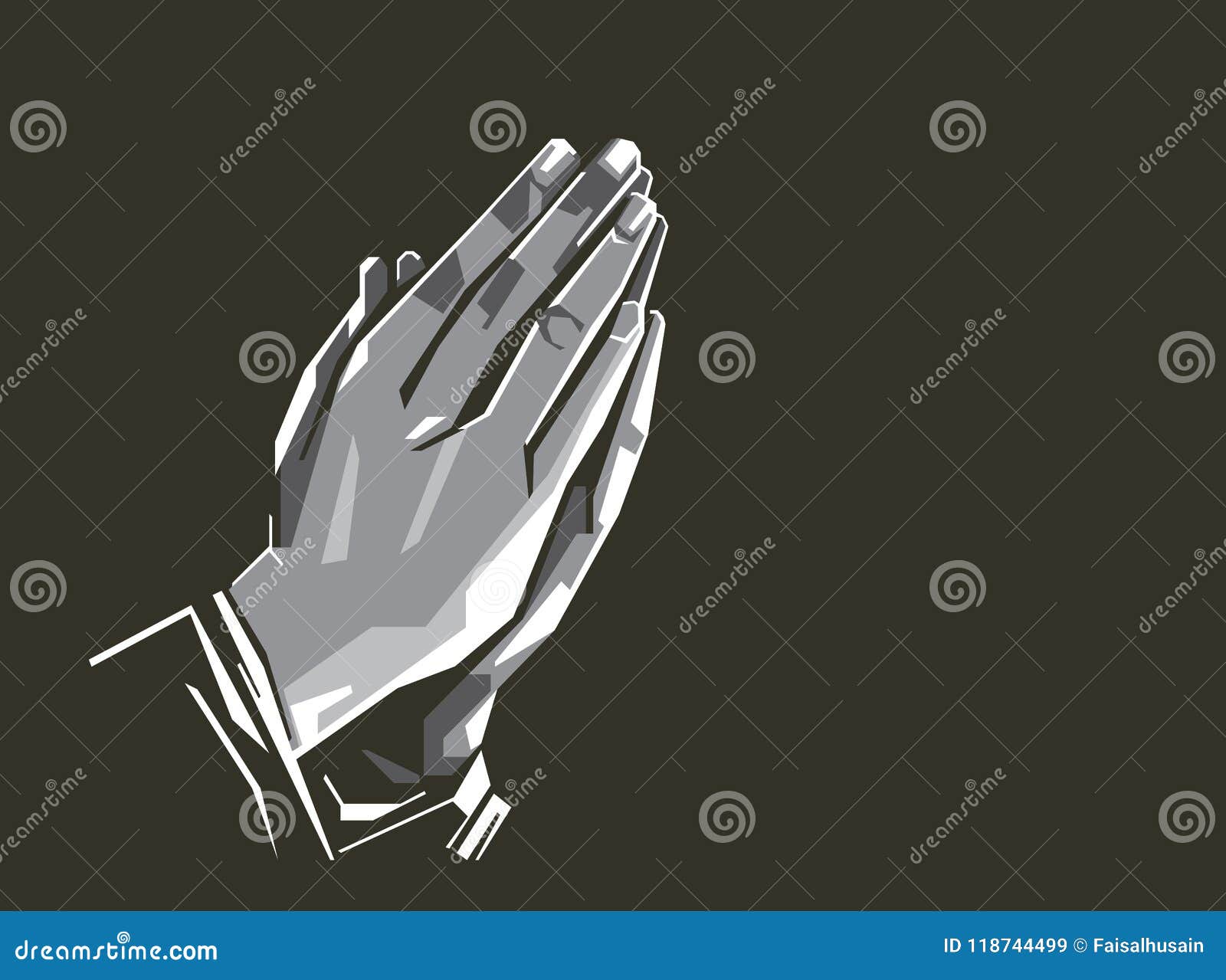 Praying Hands Vector Illustration / Eps Stock Vector - Illustration of ...