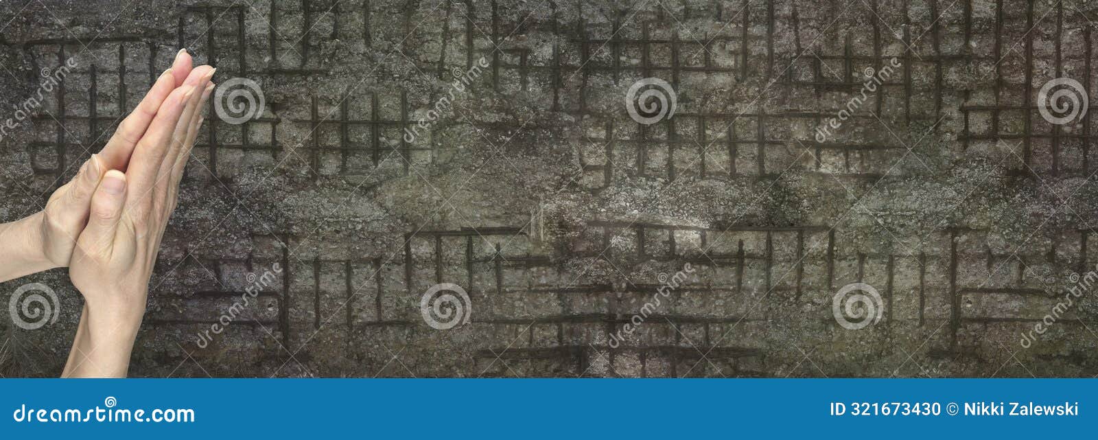 Praying for Help and Support Rustic Banner Stock Photo - Image of ...