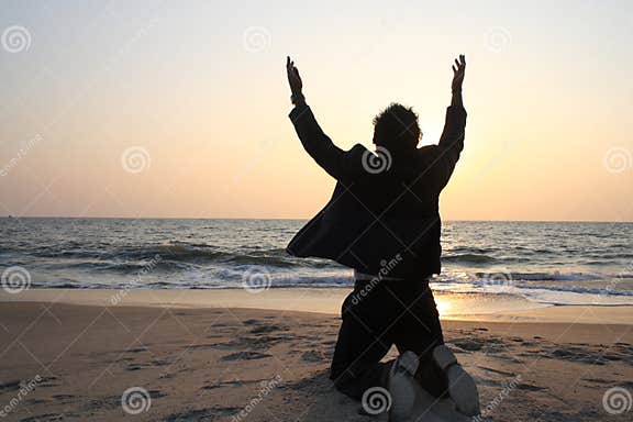 Praying man stock photo. Image of professional, kneel - 13849362