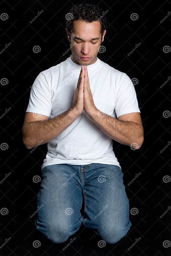 Praying Man stock image. Image of young, background, teenagers - 8730273