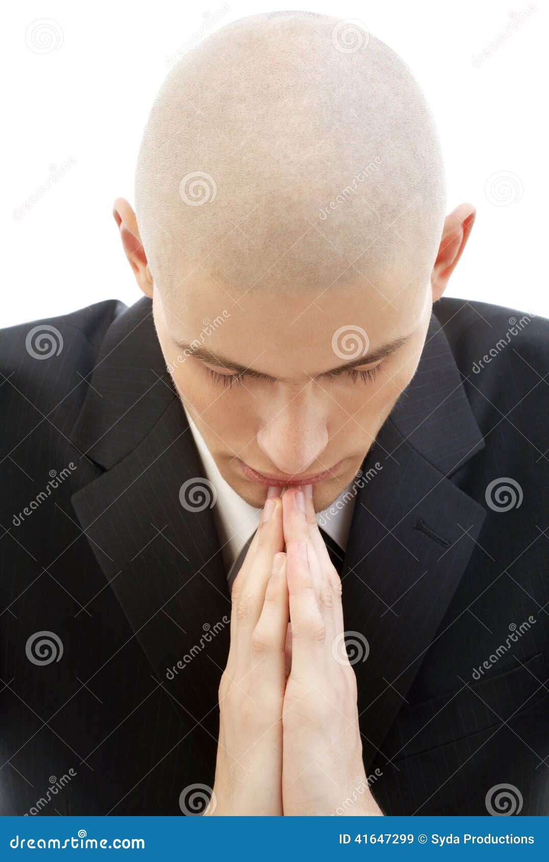 Praying man stock image. Image of concentration, funeral - 41647299