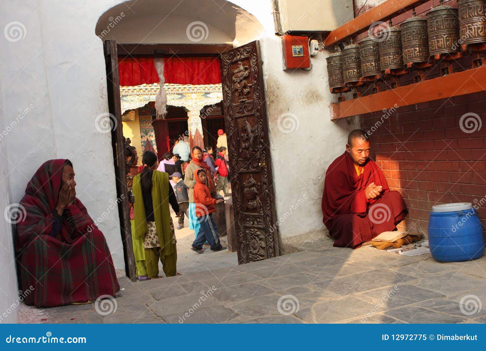 Praying mans editorial image. Image of mantra, devotion - 12972775