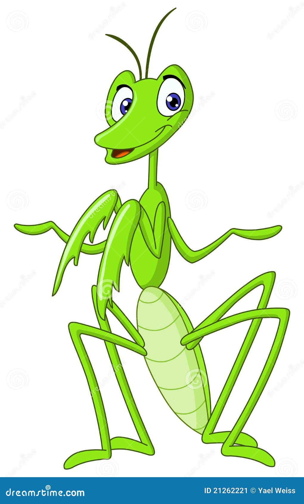 Praying Mantis Flying Side View Black And White Mascot Vector ...