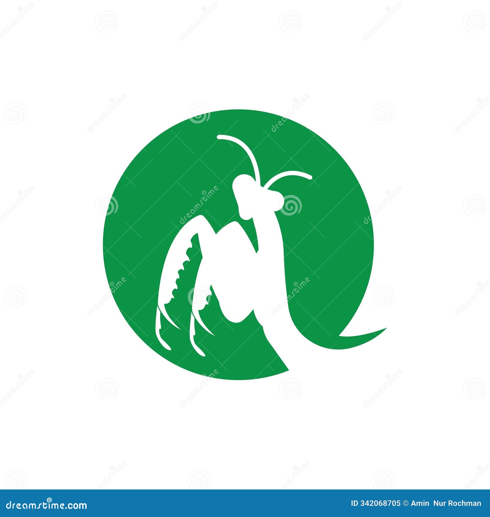 Praying Mantis Icon Design Template Stock Illustration - Illustration ...