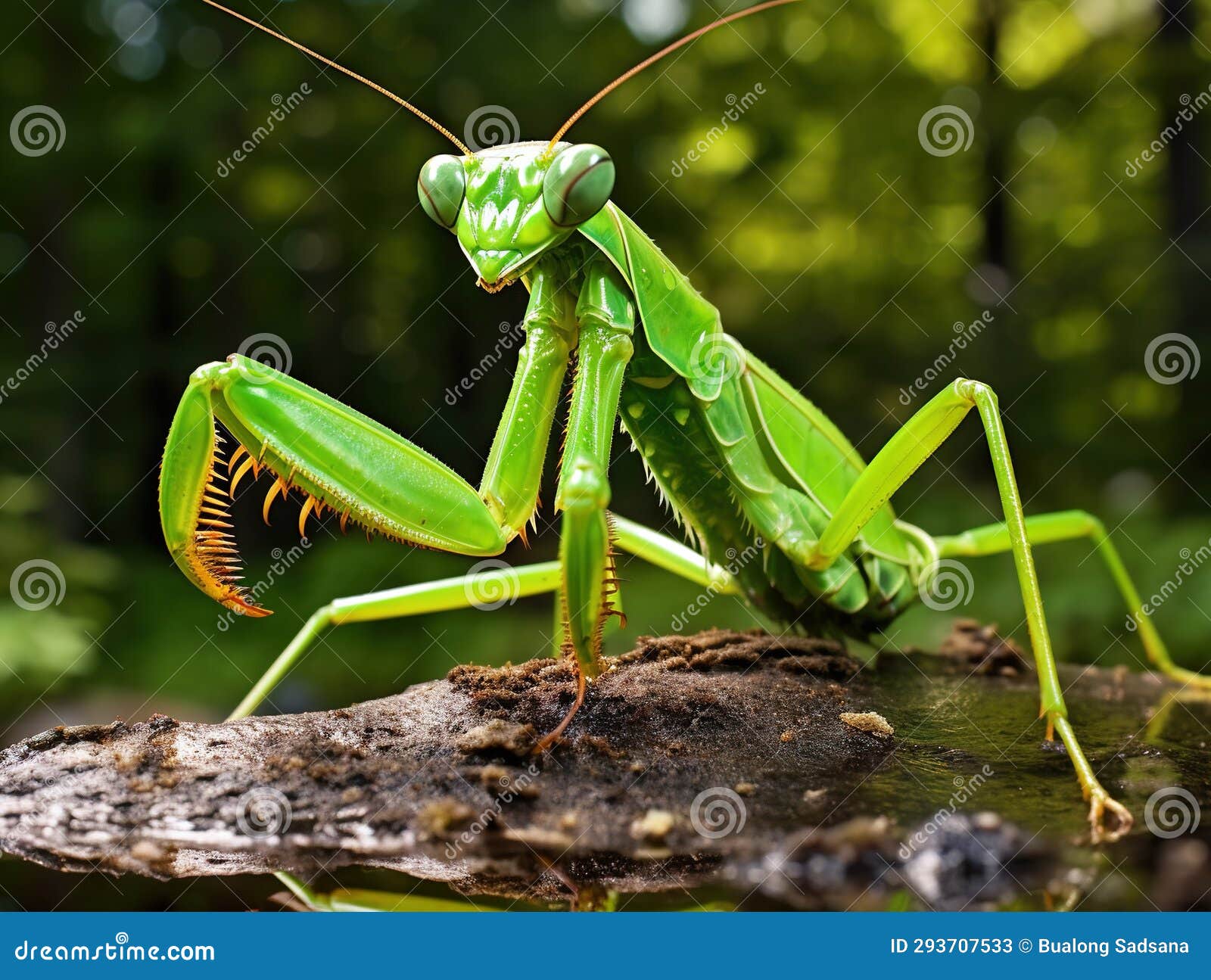 Praying Mantis stock illustration. Illustration of summer - 293707533