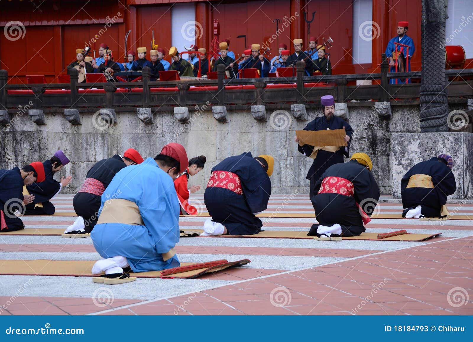The Praying Men in the Shuri Castle, Okinawa Editorial Stock Photo ...