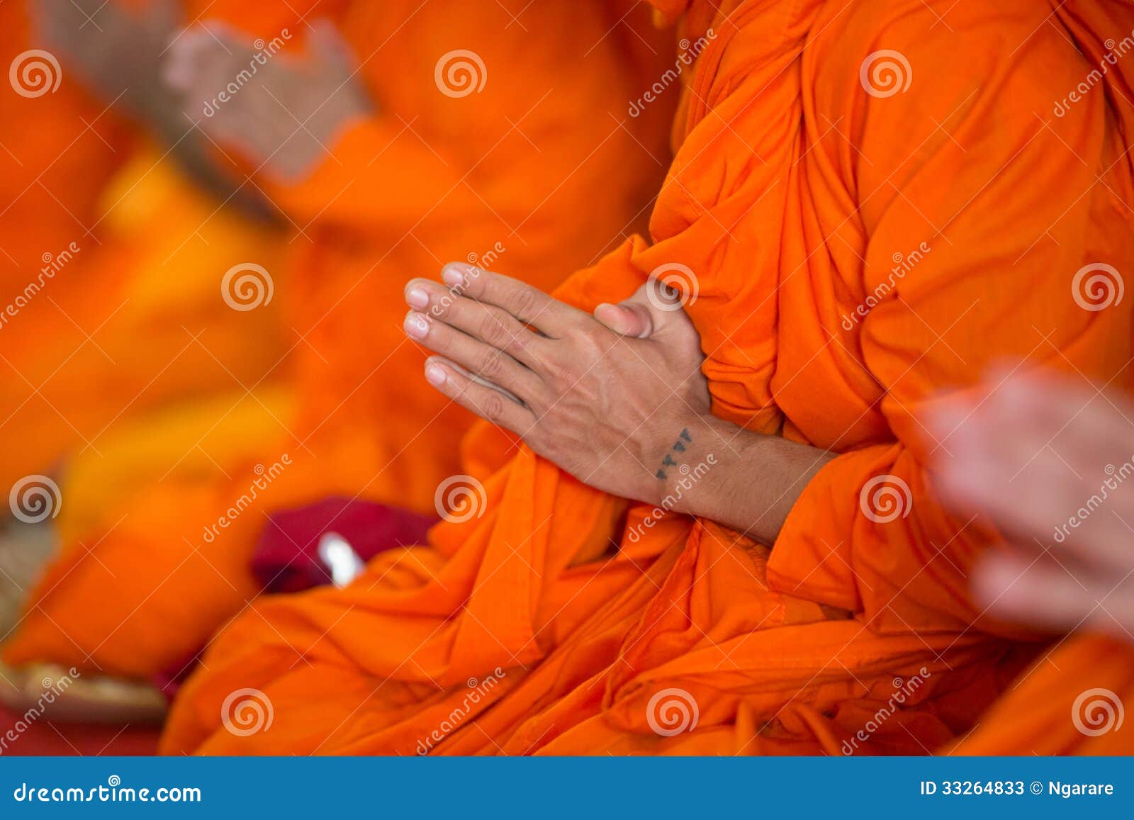 Praying Monk Stock Photography | CartoonDealer.com #16306442