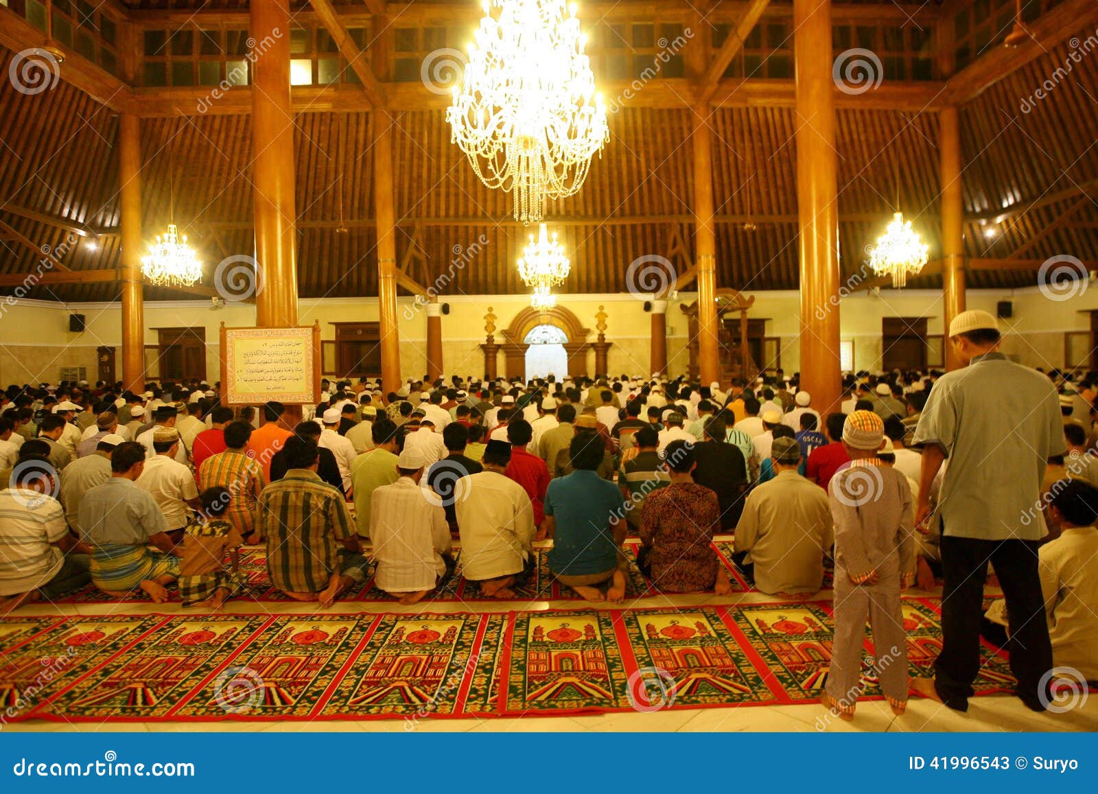 Praying in the mosque editorial stock photo. Image of month - 41996543