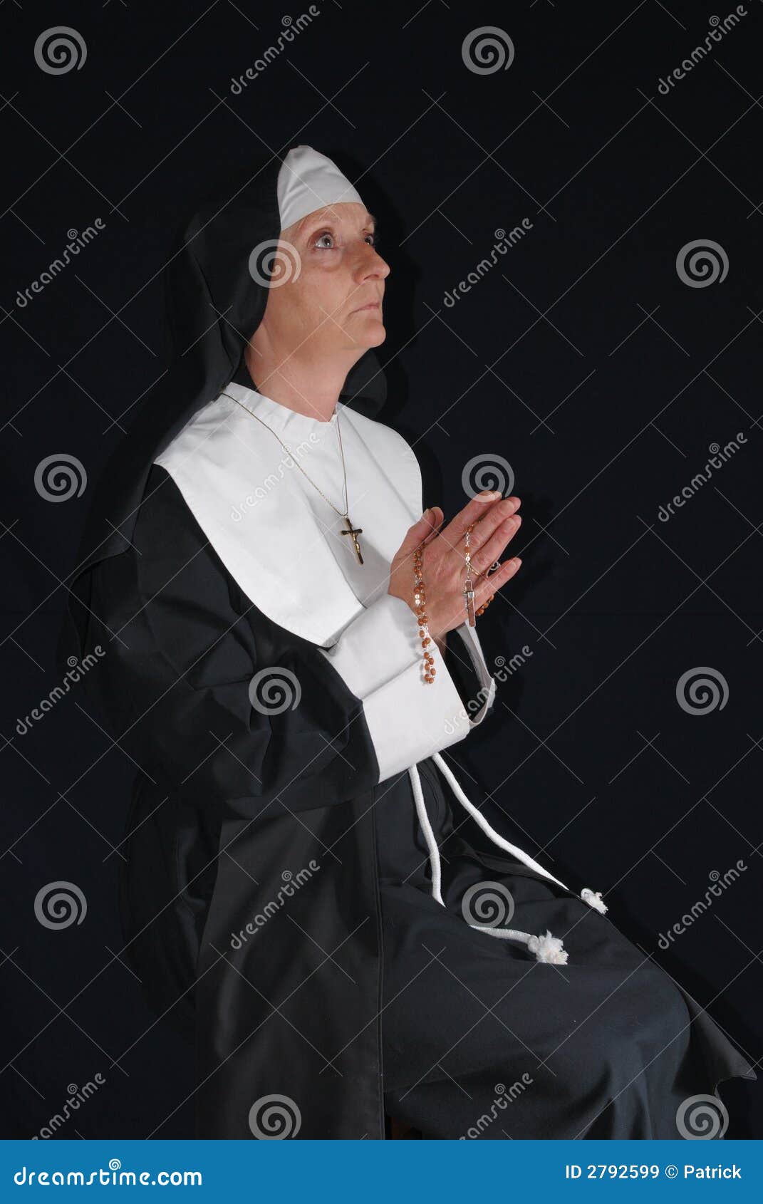 Praying nun stock image. Image of faith, devout, meditate - 2792599