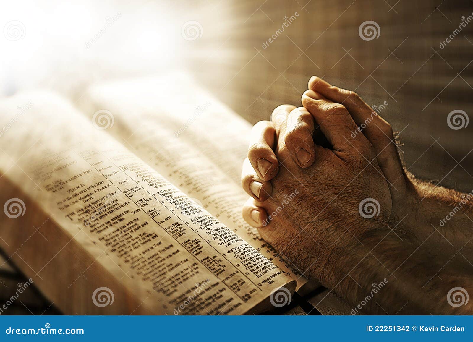 Praying over a bible stock photo. Image of prayer, jesus - 22251342