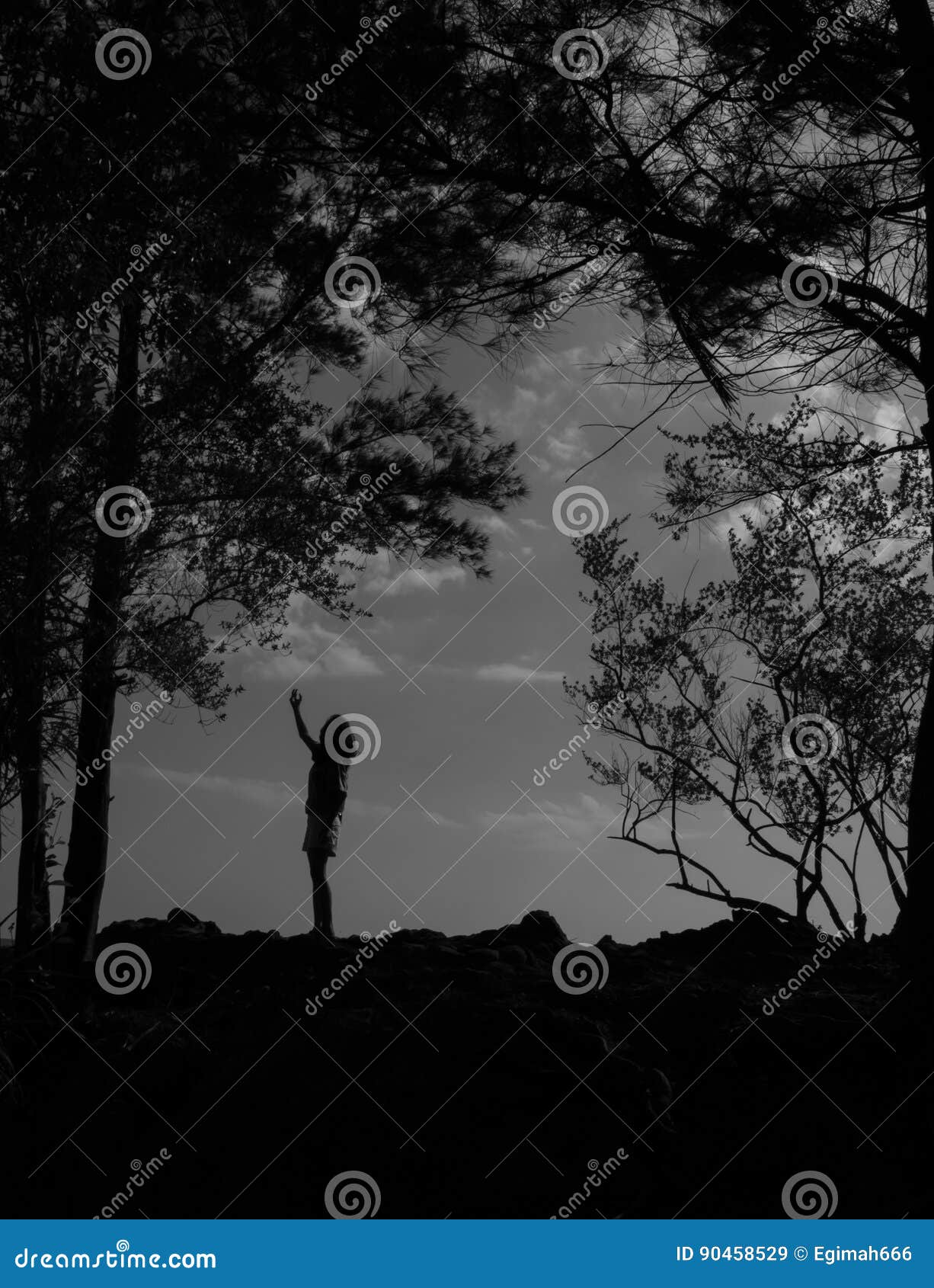 Praying stock image. Image of three, pose, frame, mysterious - 90458529