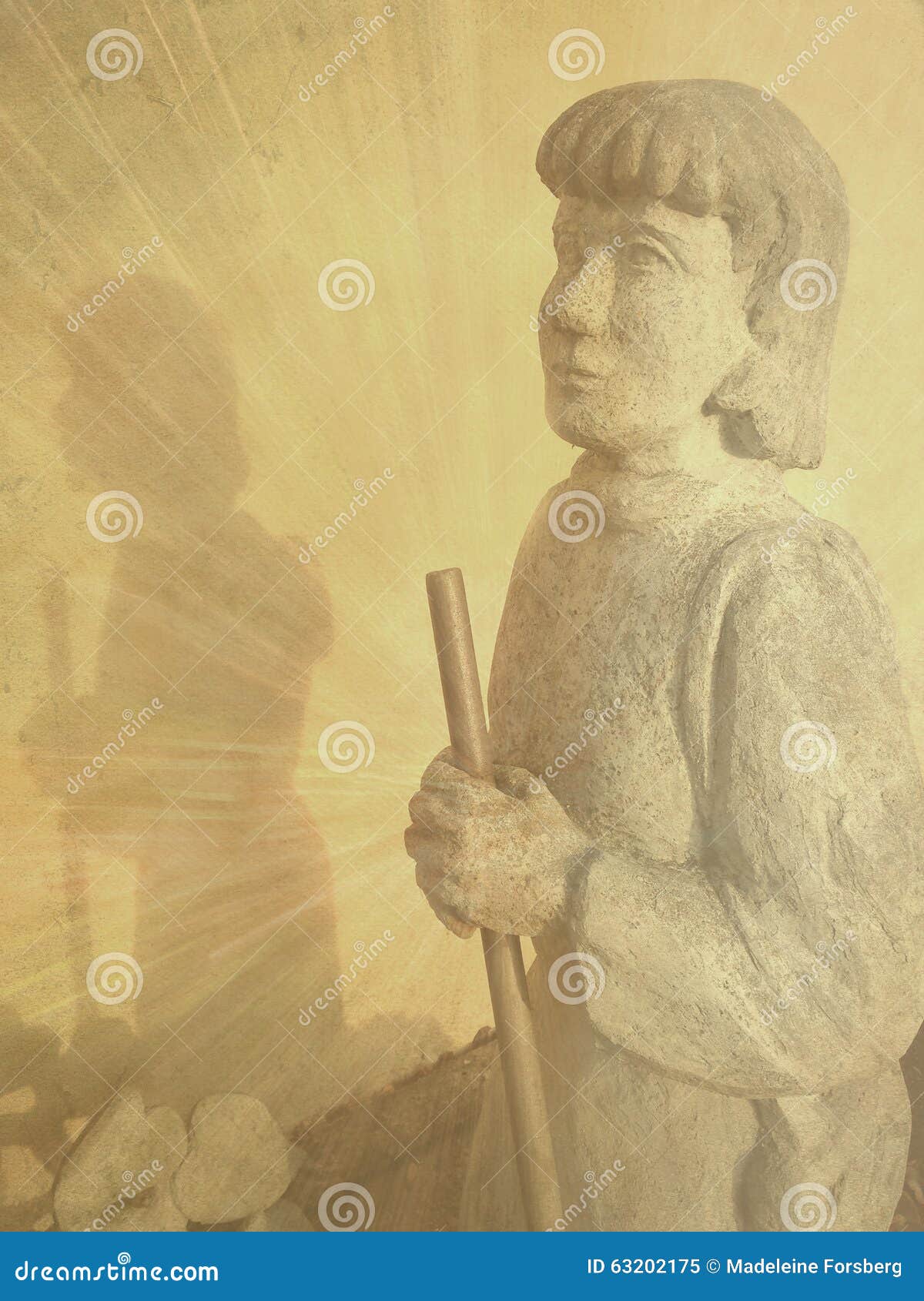 Praying Pilgrim Statue stock image. Image of decoration - 63202175