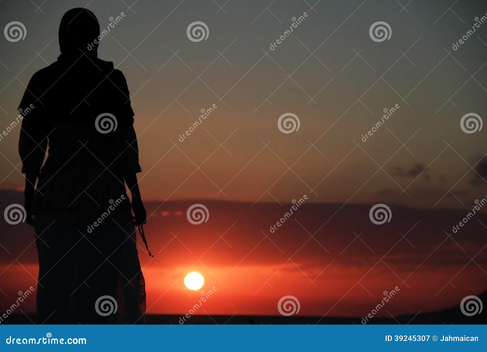 Praying at sunset stock image. Image of meditate, ceremonial - 39245307