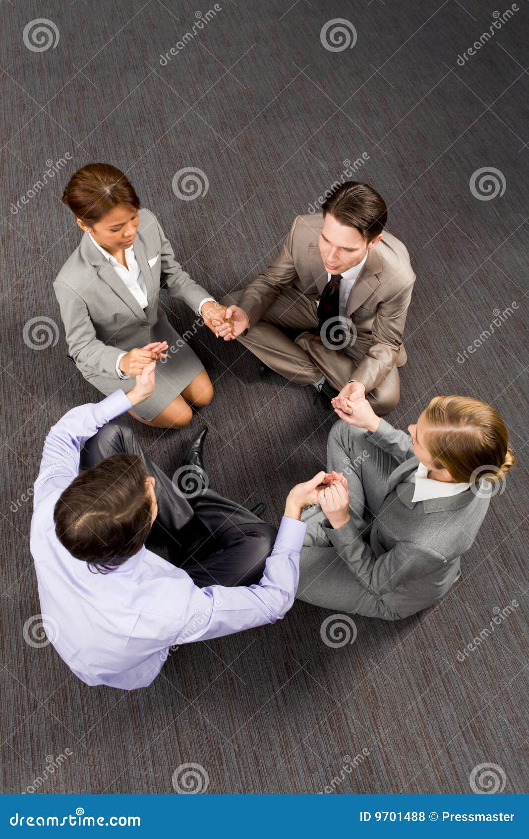 Praying together stock photo. Image of career, employee - 9701488