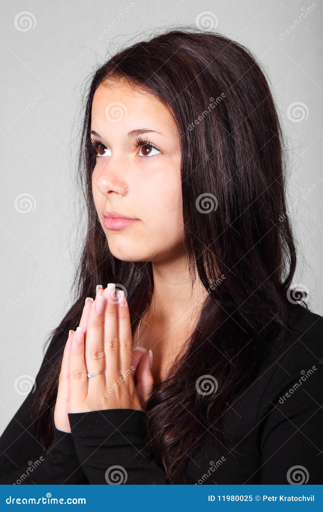 Praying woman stock image. Image of pray, prayer, female - 11980025