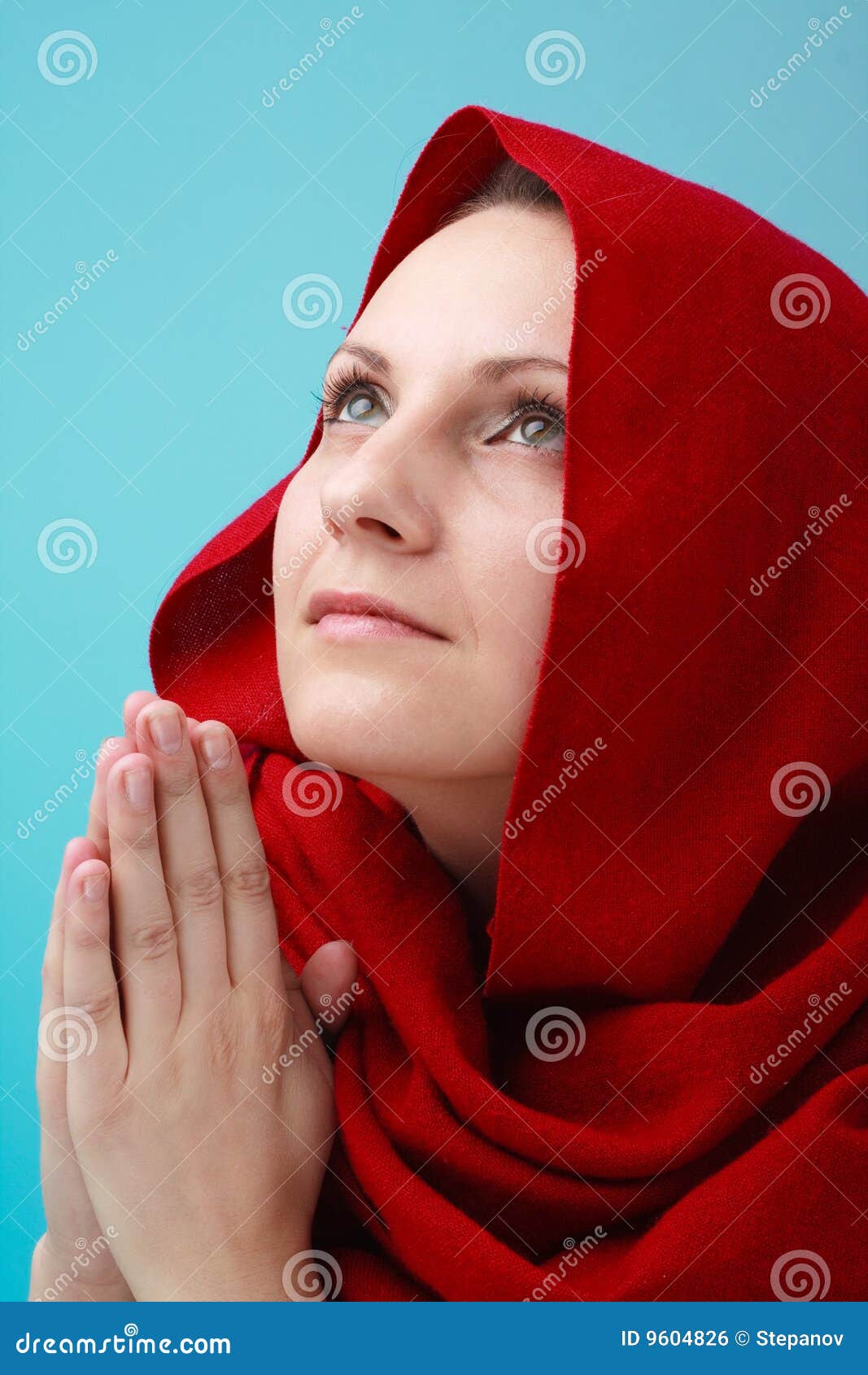 Praying woman stock photo. Image of hand, caucasian, lifestyle - 9604826