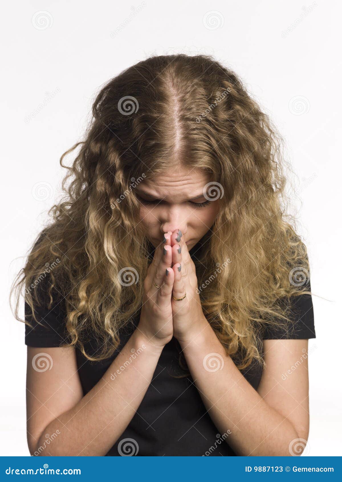 Praying woman stock image. Image of fashion, religion - 9887123