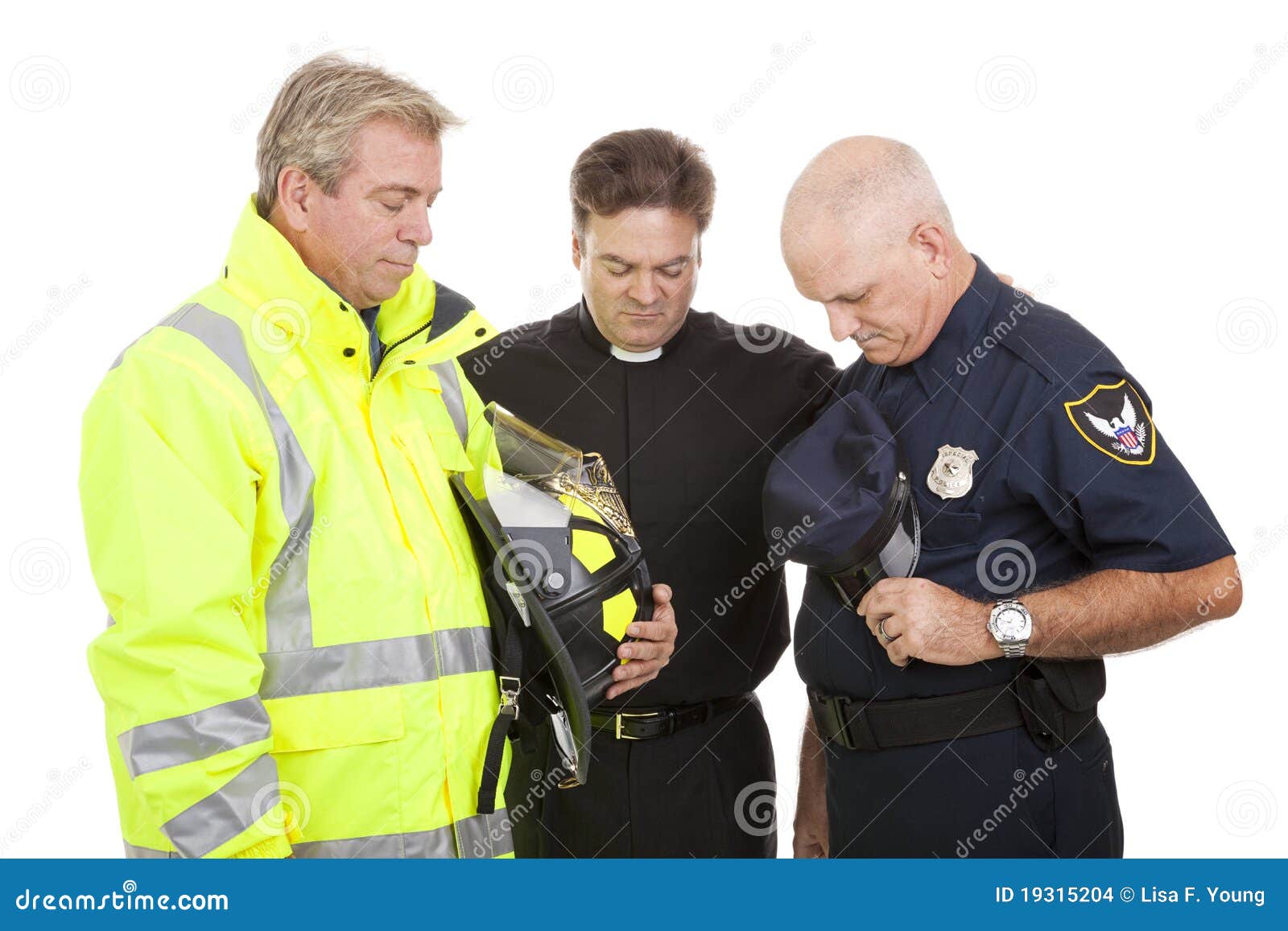 Praying at Work stock photo. Image of enforcement, blue - 19315204
