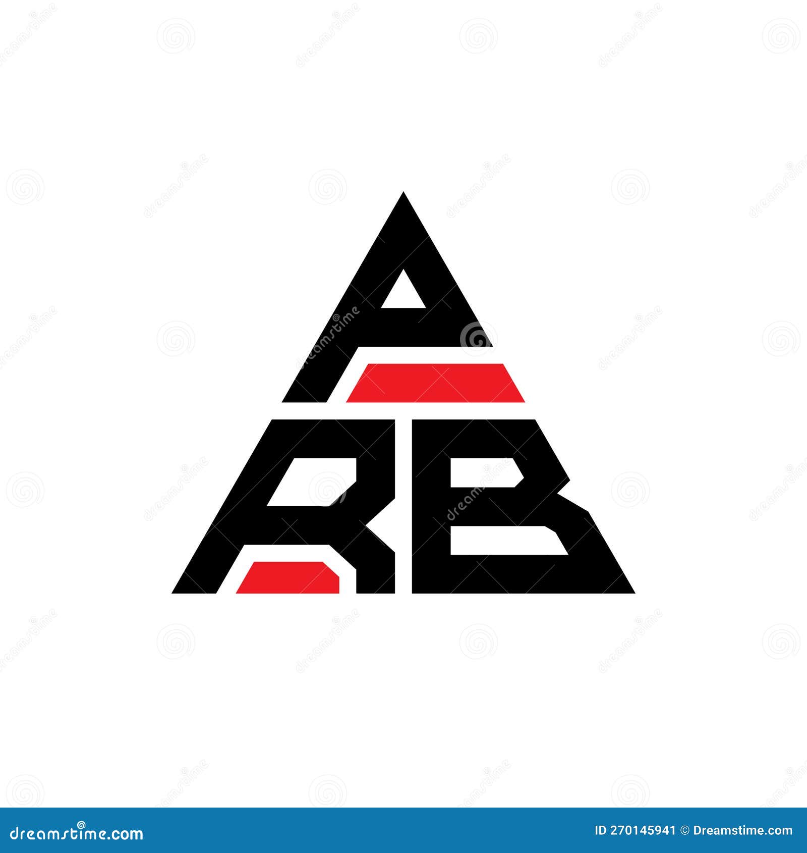 PRB Triangle Letter Logo Design with Triangle Shape. PRB Triangle Logo ...