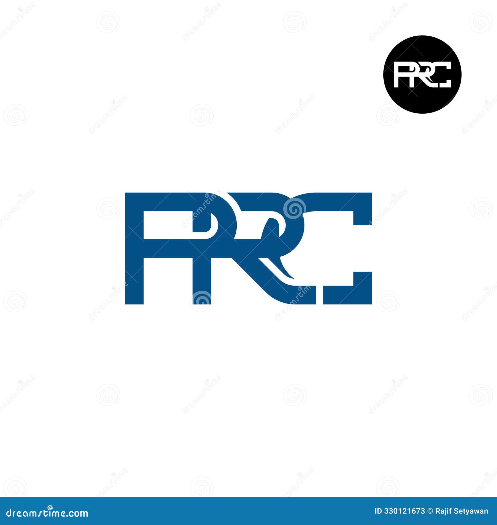PRC Logo Letter Monogram Design Cartoon Vector | CartoonDealer.com ...