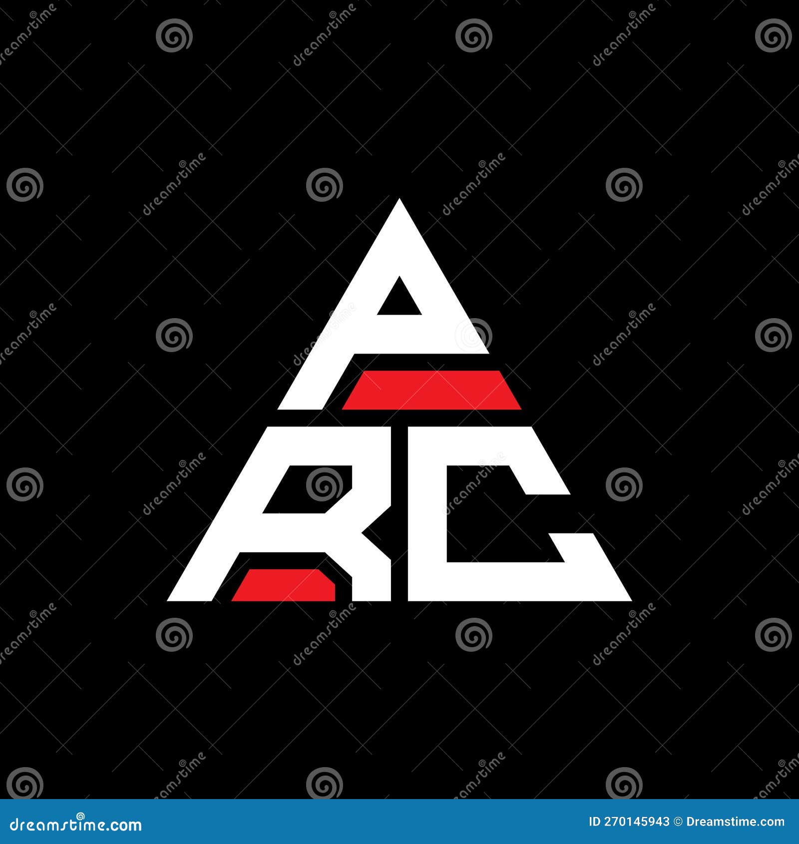 PRC Triangle Letter Logo Design with Triangle Shape. PRC Triangle Logo ...