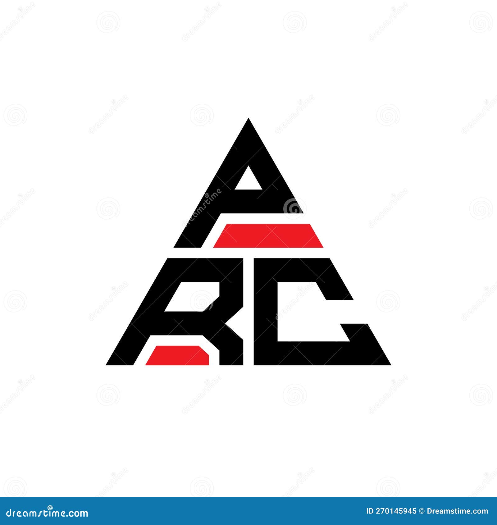PRC Triangle Letter Logo Design with Triangle Shape. PRC Triangle Logo ...
