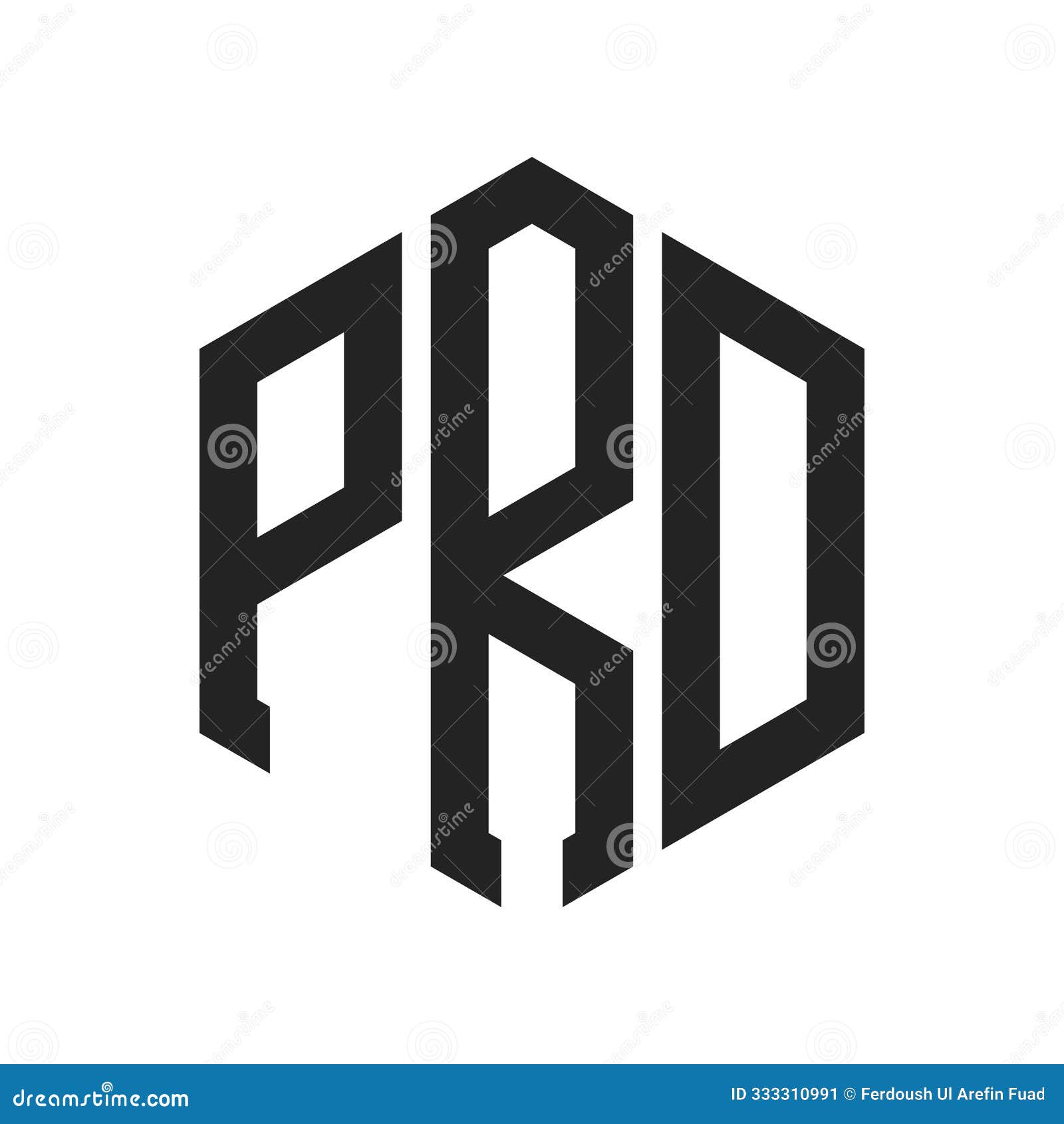 PRD Logo Design. Initial Letter PRD Monogram Logo Using Hexagon Shape ...