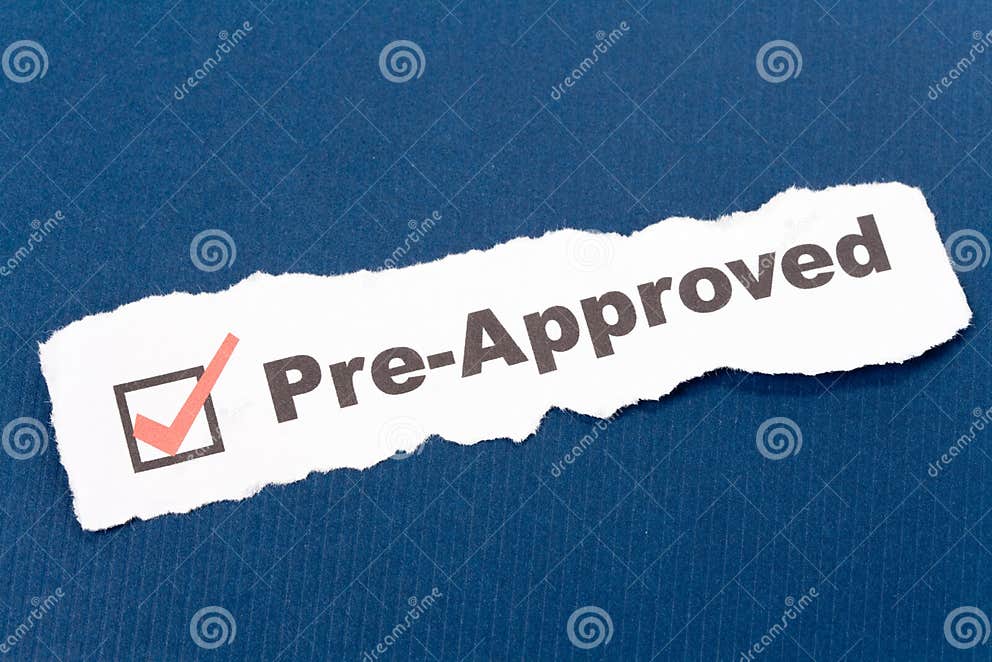 Pre-Approved stock photo. Image of white, text, check - 6928378