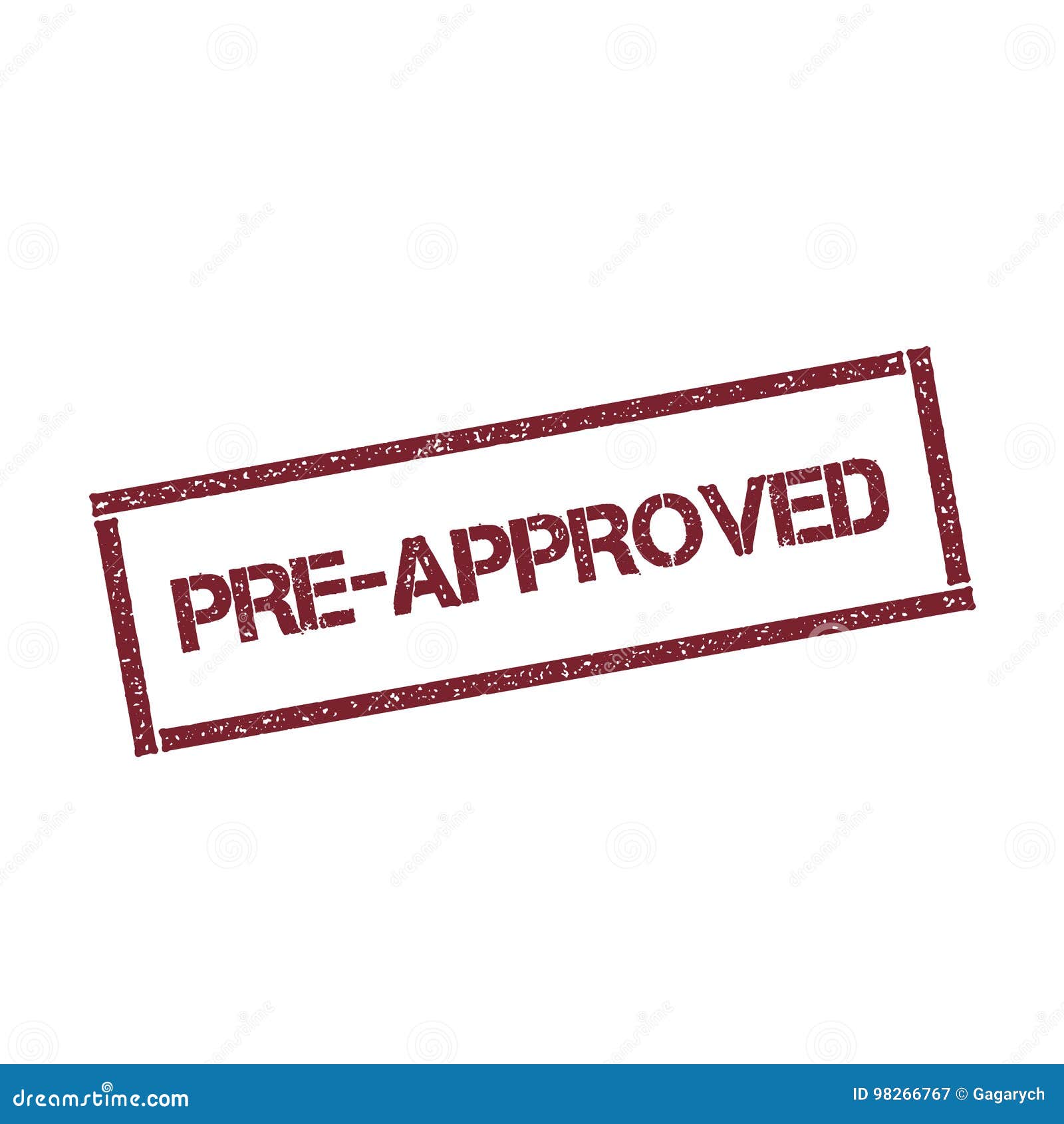 Pre-approved Rectangular Stamp. Stock Vector - Illustration of label ...