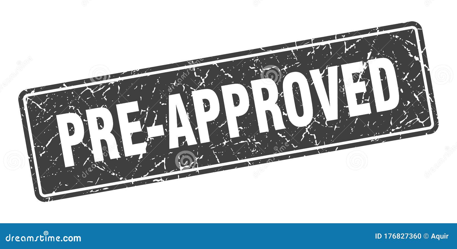 Pre-approved Sign. Pre-approved Grunge Stamp Stock Vector ...