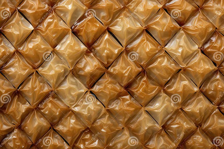 Pre-cut Diamond Pattern in Unbaked Baklava Stock Photo - Image of honey ...