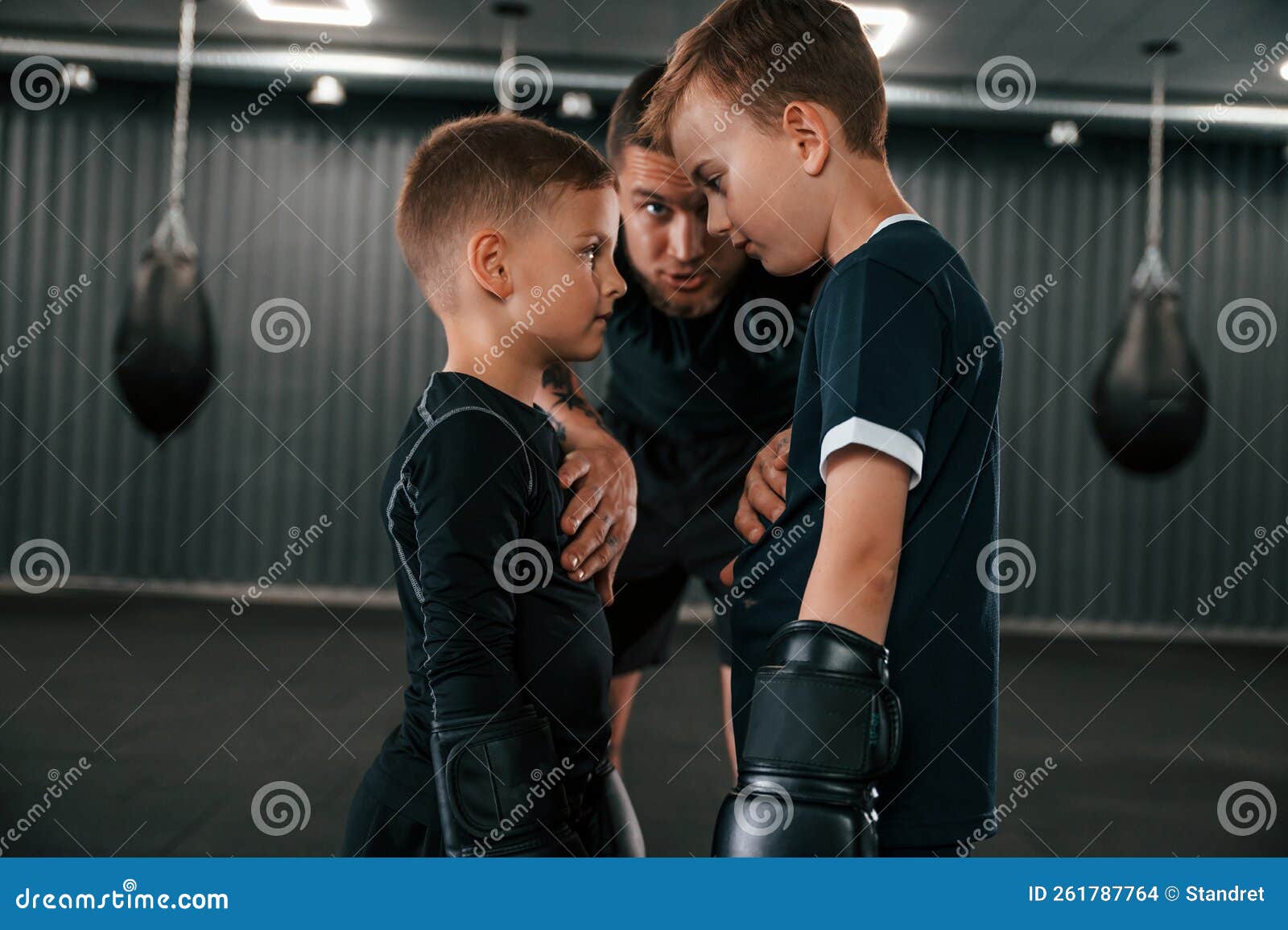 Pre Fight Preparing. Looking at Each Other Stock Photo - Image of ...