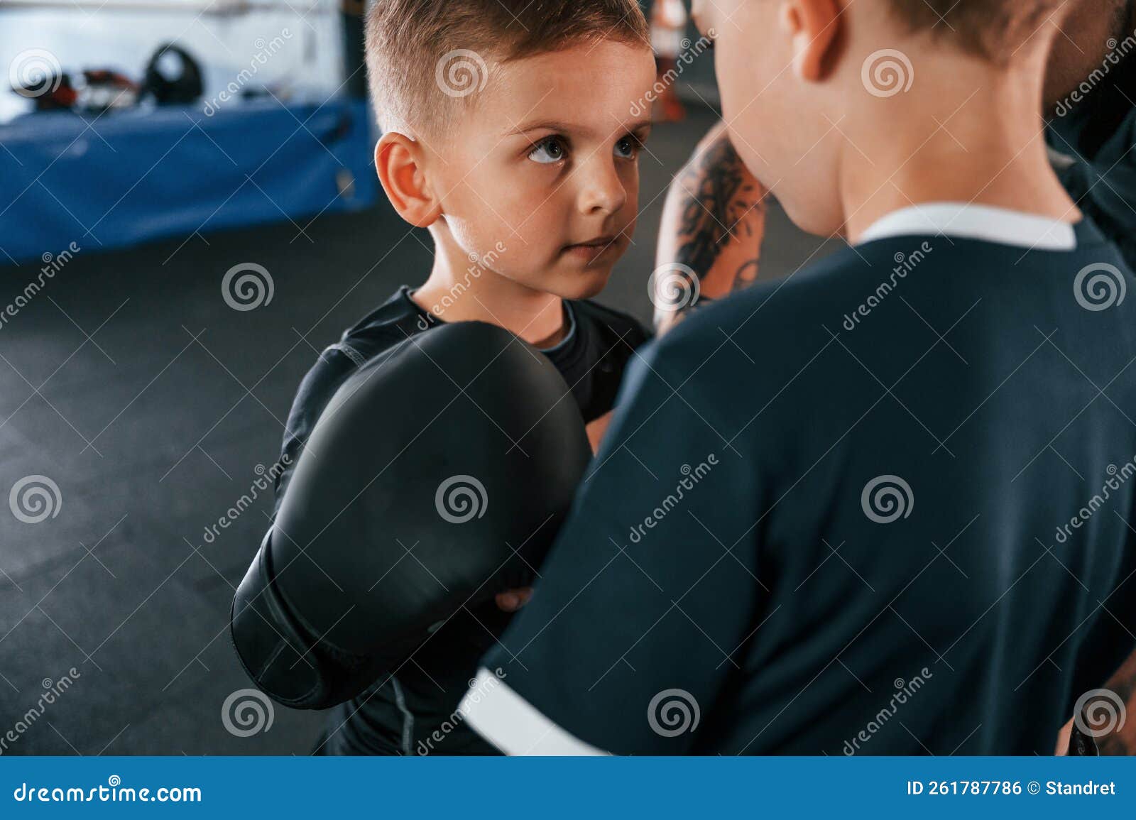 Pre Fight Preparing. Looking at Each Other Stock Photo - Image of ...