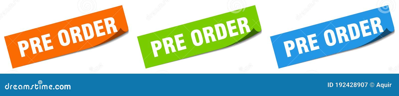 Pre Order Banner. Pre Order Speech Bubble Label Set. Stock Vector ...