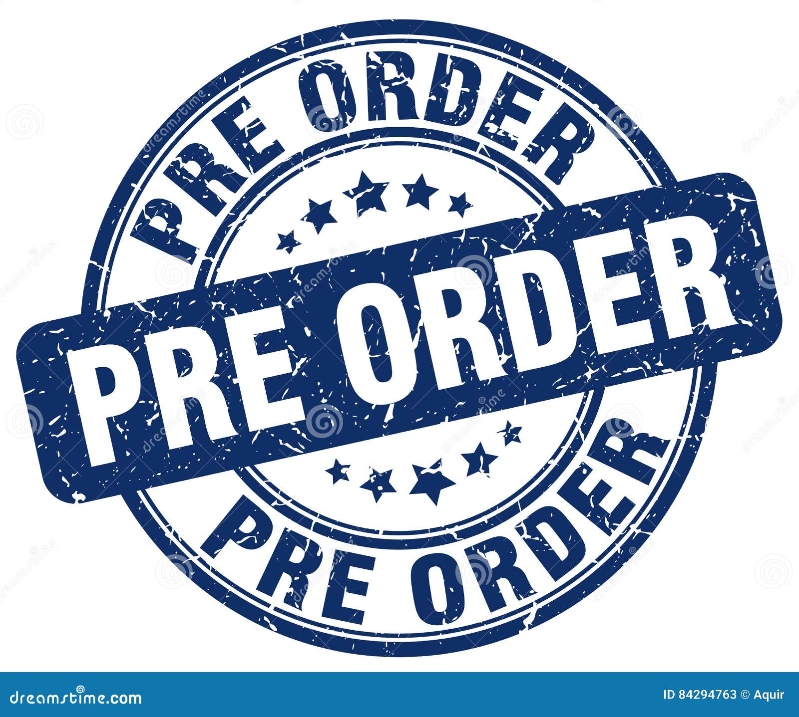 Preorder Insignia Stamp Isolated On White. Vector Illustration ...