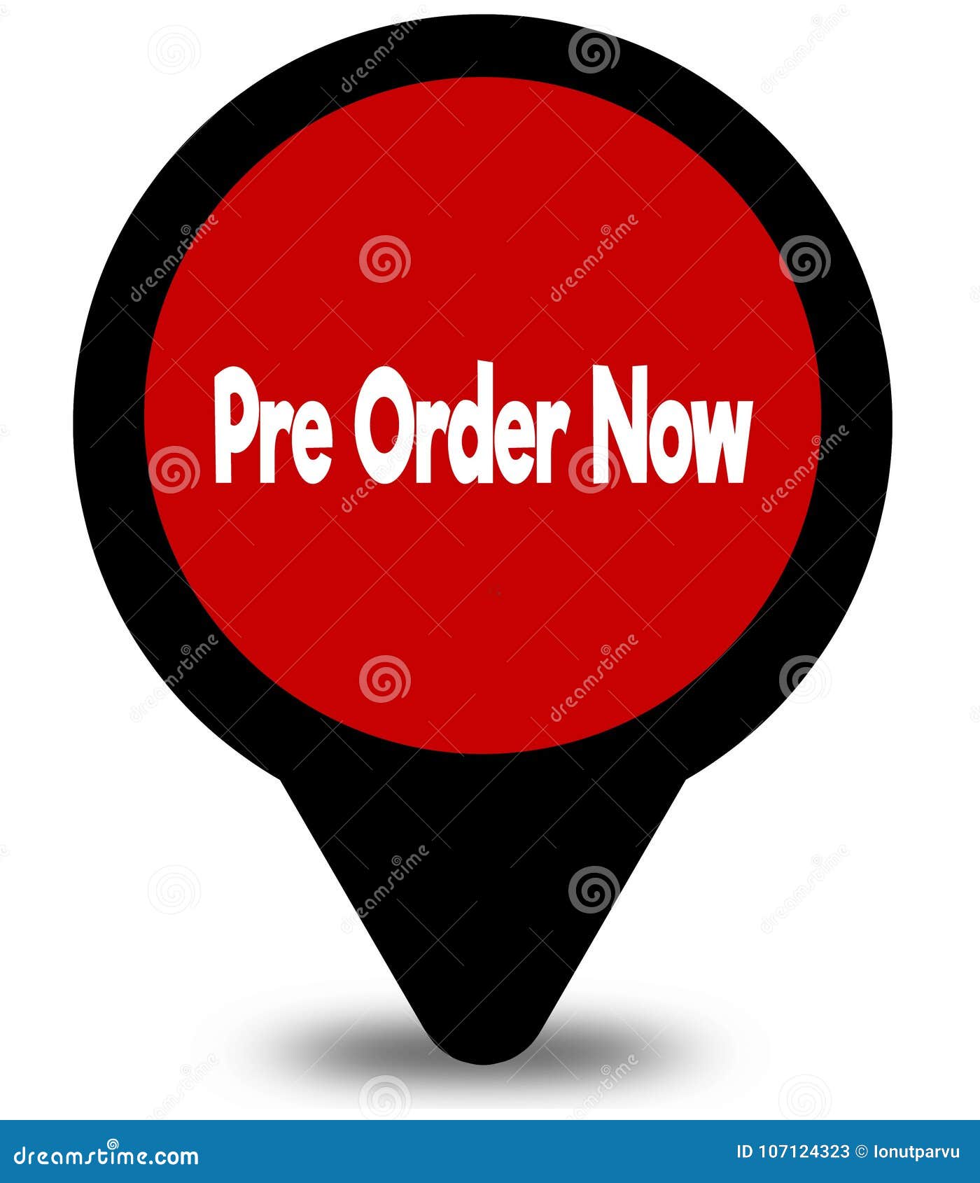 PRE ORDER NOW on Red Location Pointer Illustration Stock Illustration ...