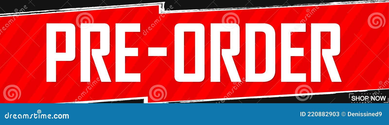 Pre-Order Sale, Web Banner Design Template, Discount Horizontal Poster ...