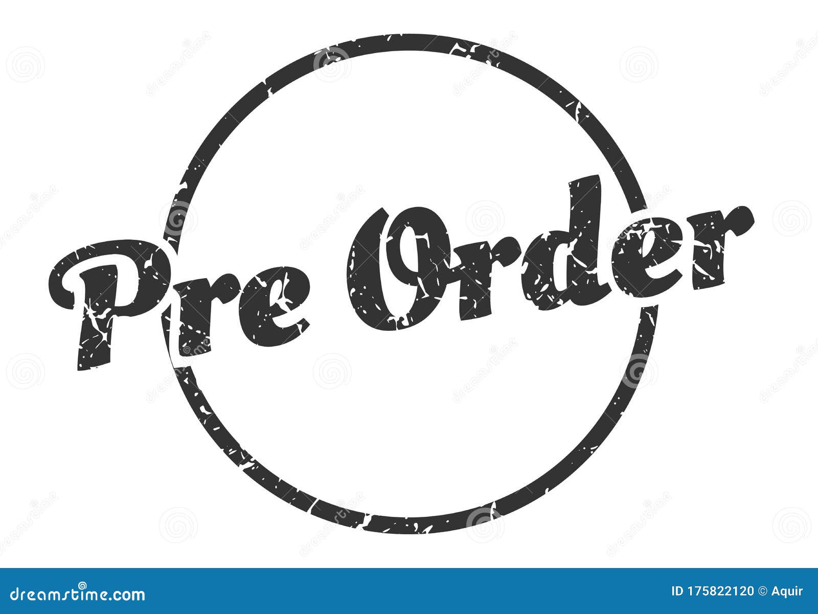 Pre Order Sign. Pre Order Round Vintage Stamp Stock Vector ...