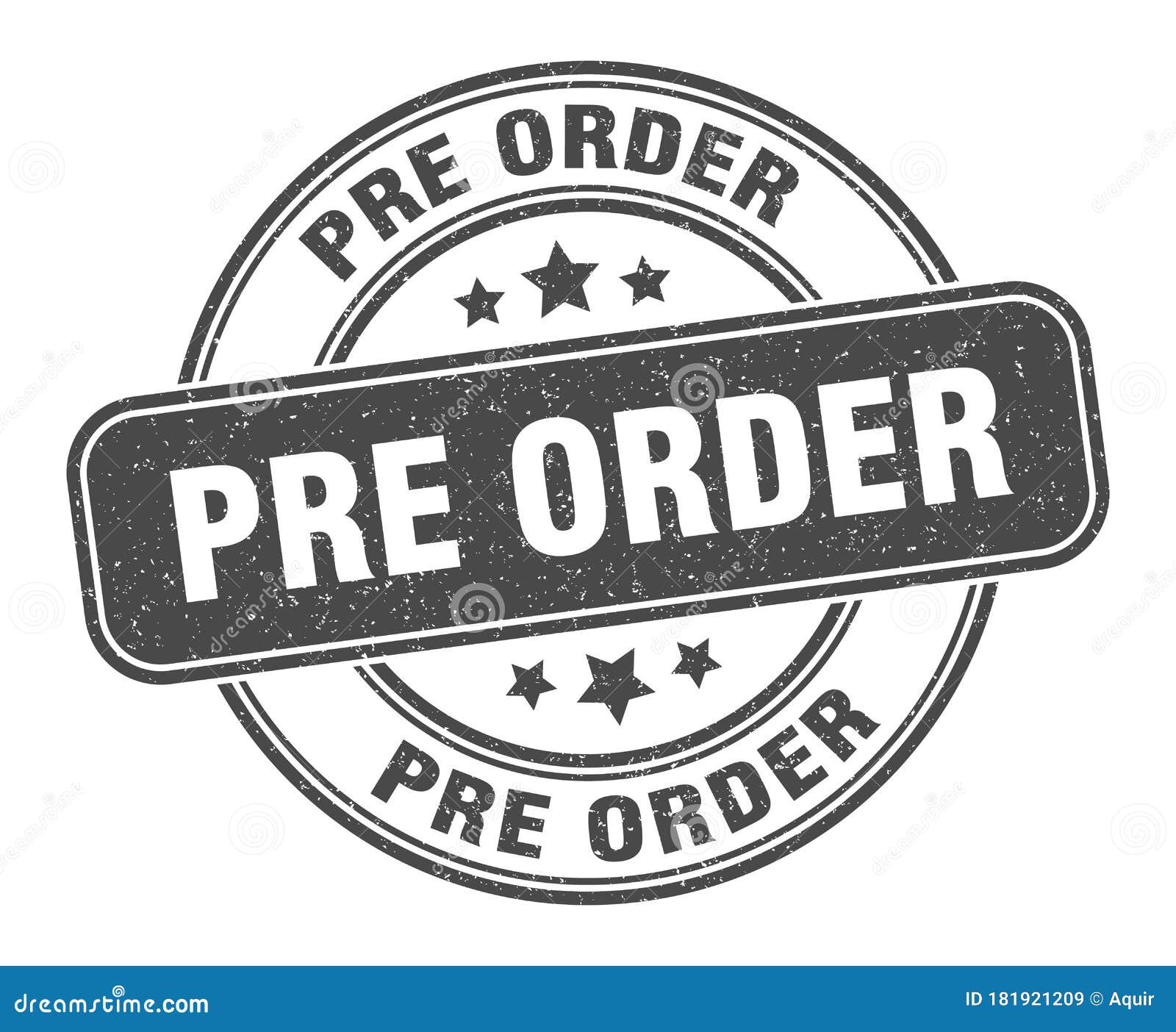 Pre Order Stamp. Pre Order Round Grunge Sign Stock Vector ...