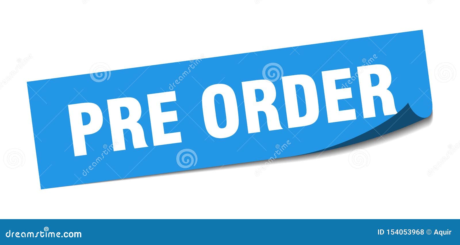 Pre order sticker. stock vector. Illustration of square - 154053968